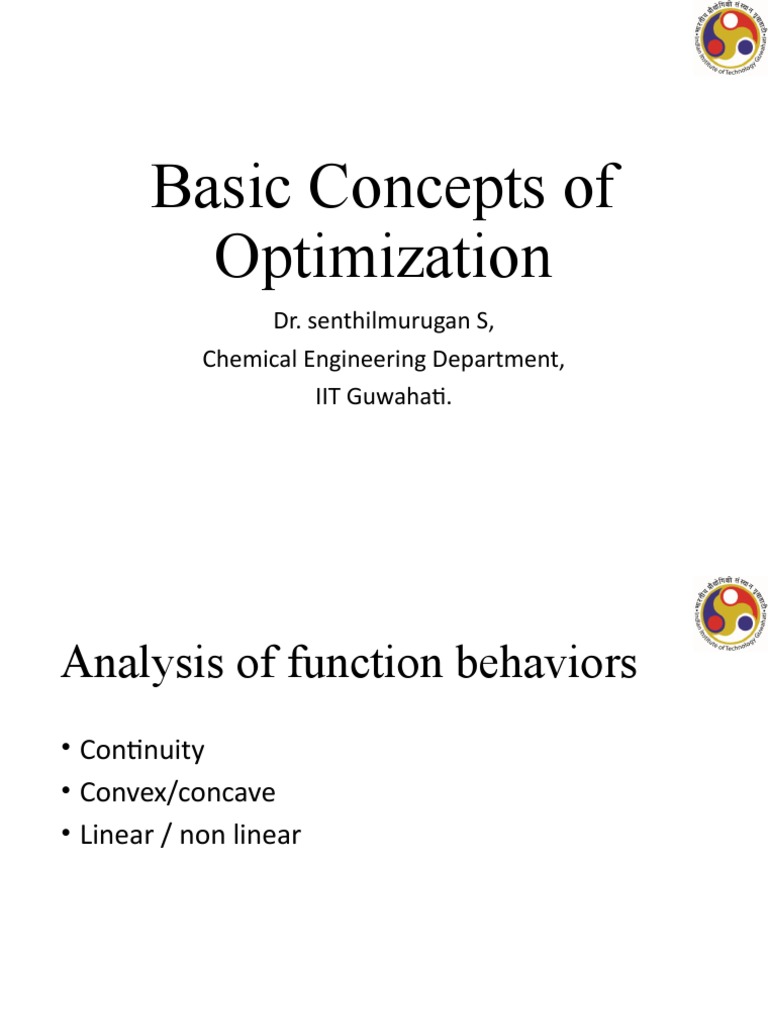 Analysis Of Optimization Concepts And Techniques For Unconstrained And Constrained Nonlinear