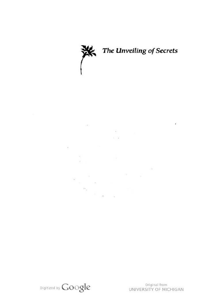 The Unveiling of Secrets Diary of A Sufi Master (Rūzbihān Ibn Abī Al-Na ...