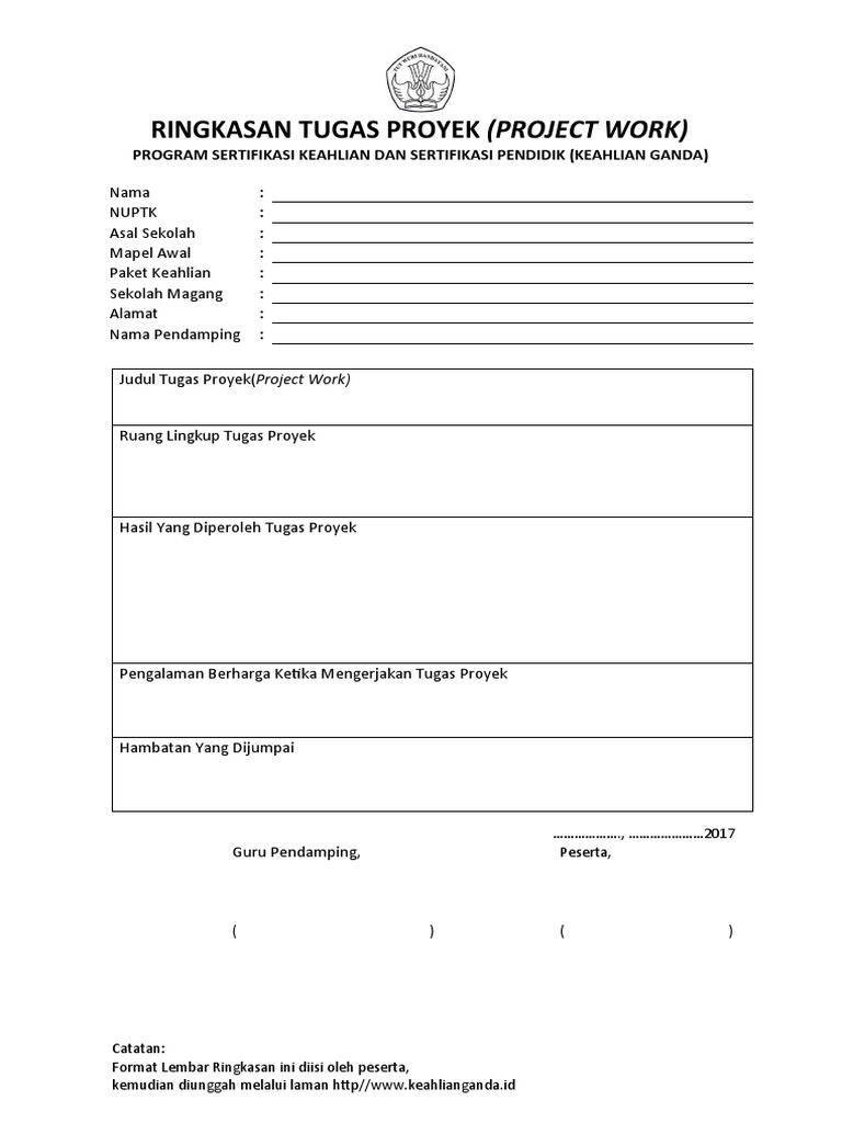 Ringkasan Project Work | PDF