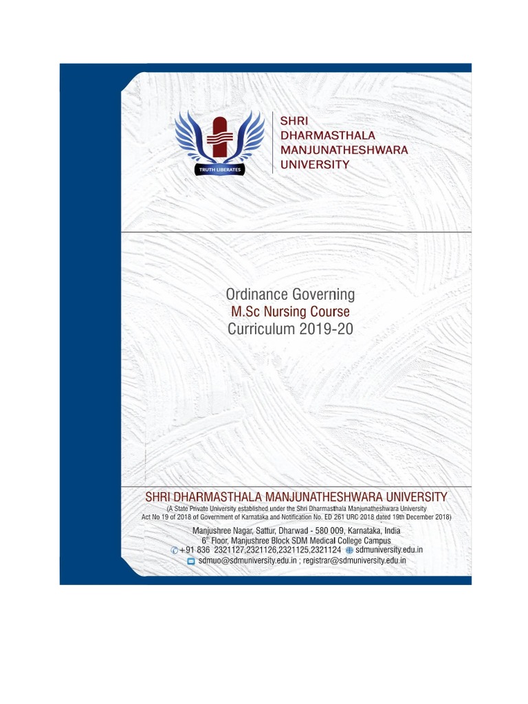 MSC Nursing I & II Year Syllabus 05 - 02 - 2021 | PDF | Nursing ...