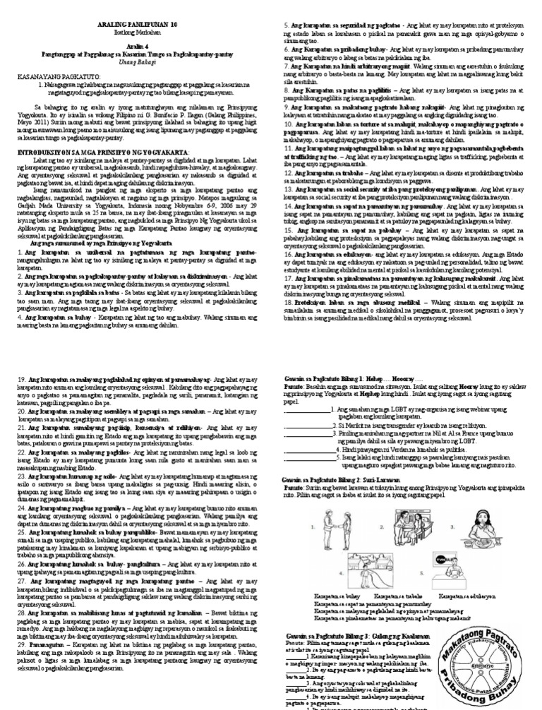 AP10 Q4 Aralin 4 Week 7 | PDF