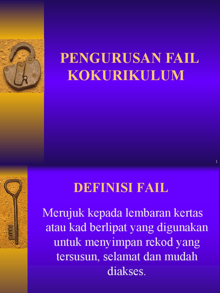 Pengurusan Fail Kokurikulum | PDF