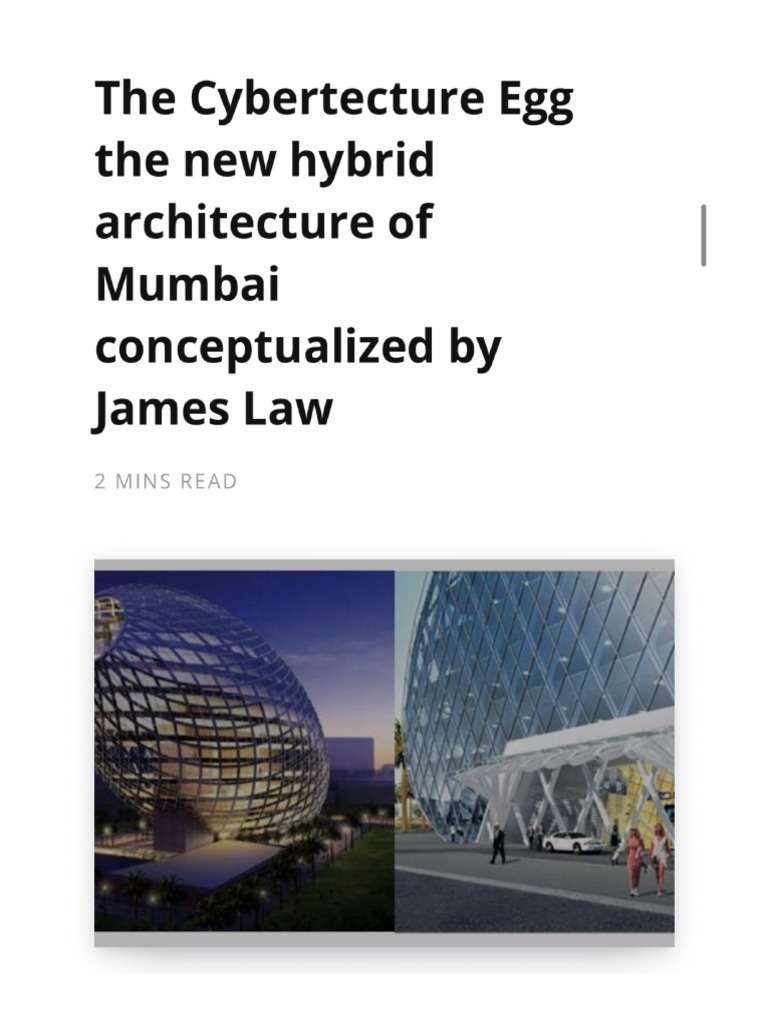 Cybertecture Egg Building | PDF