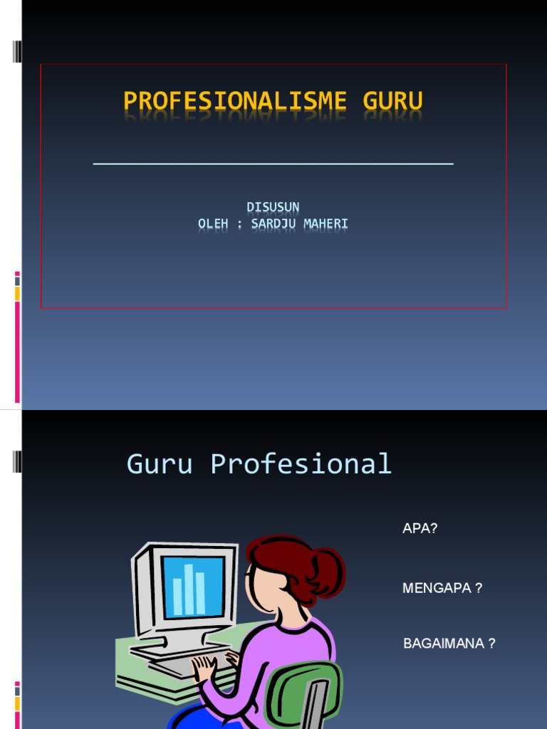 Materi 11. PROFESIONALISME GURU | PDF