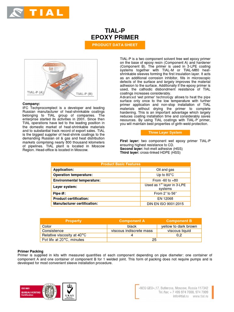 PDS TIAL-P Epoxy Primer | PDF