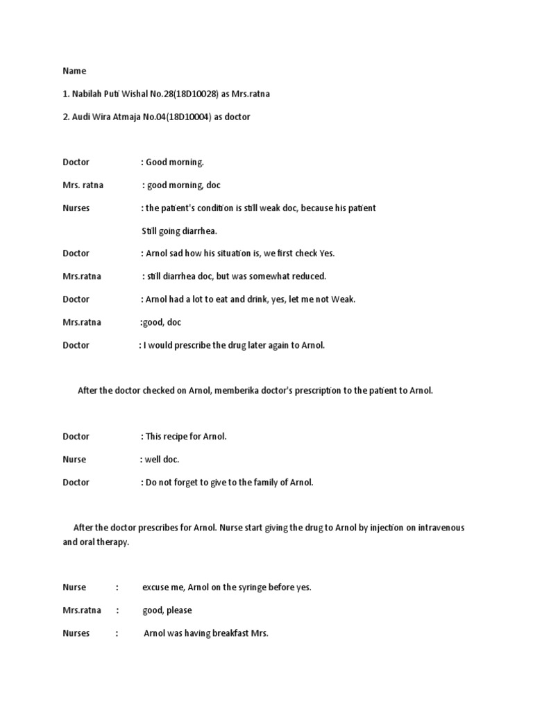 Conversation Giving Injection | PDF | Wellness