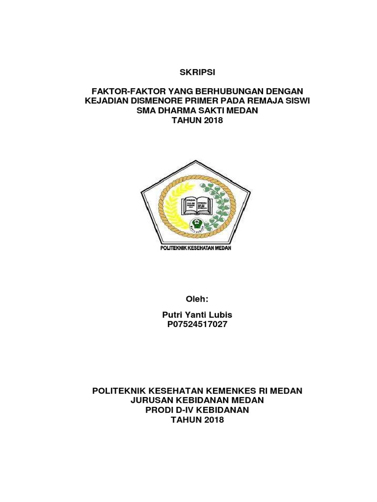 Dismenore Primer pada Remaja Siswi Medan | PDF