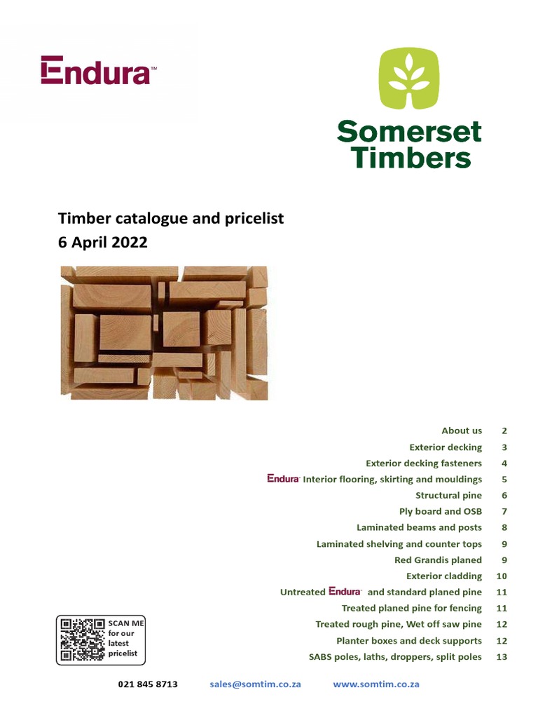 Somerset Timbers Pricelist 20220406 | PDF