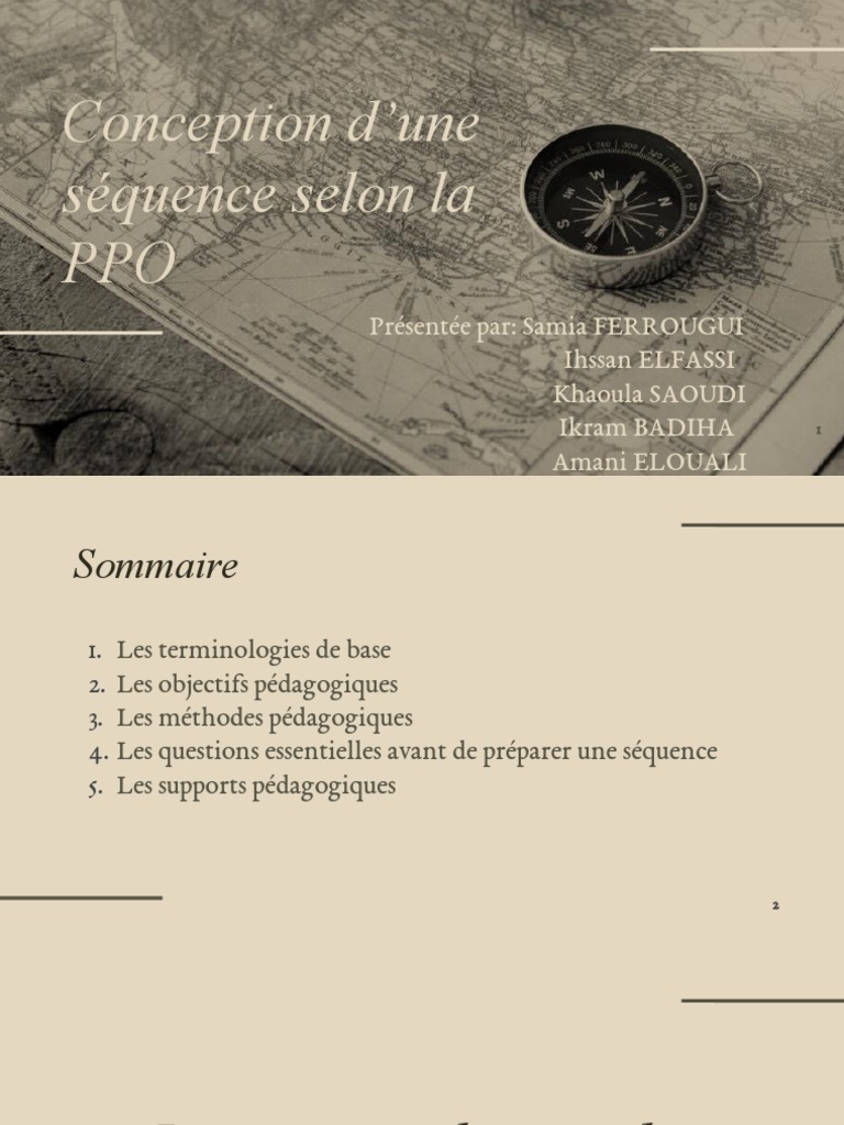 La Conception D'une Séquence Selon La PPO | PDF | Pédagogie | Apprentissage