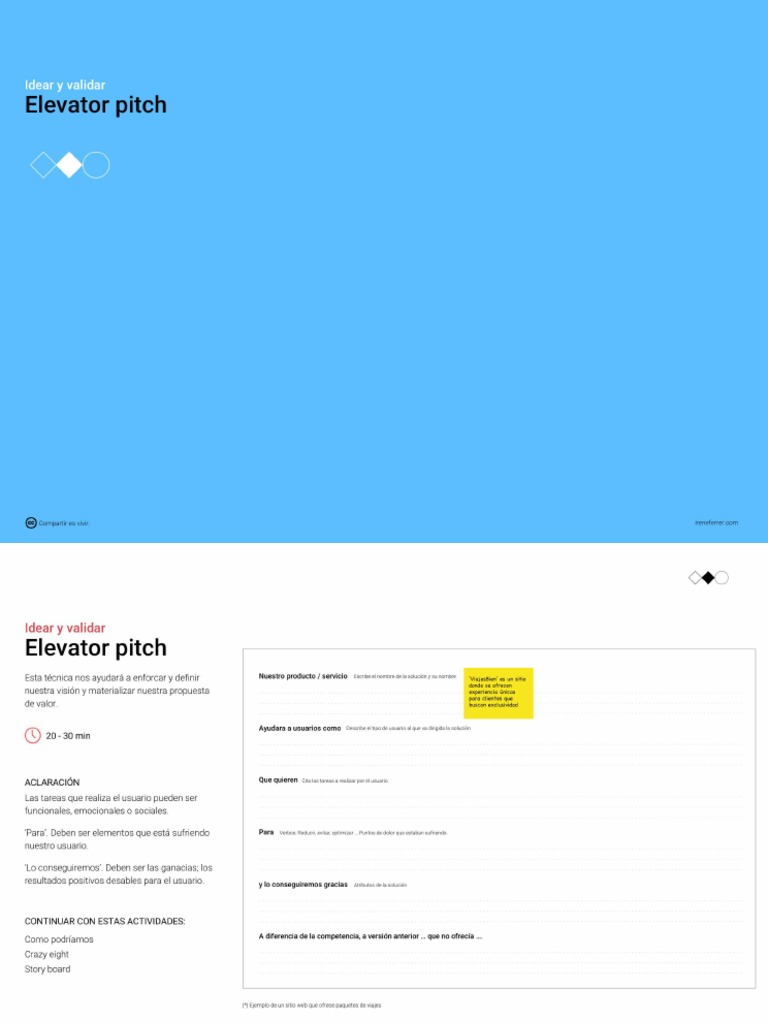 Elevator Pitch | PDF
