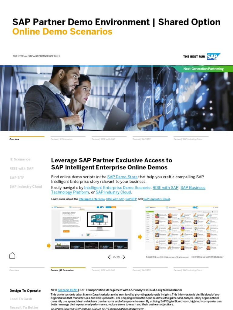 SAP Partner Demo Environment | PDF
