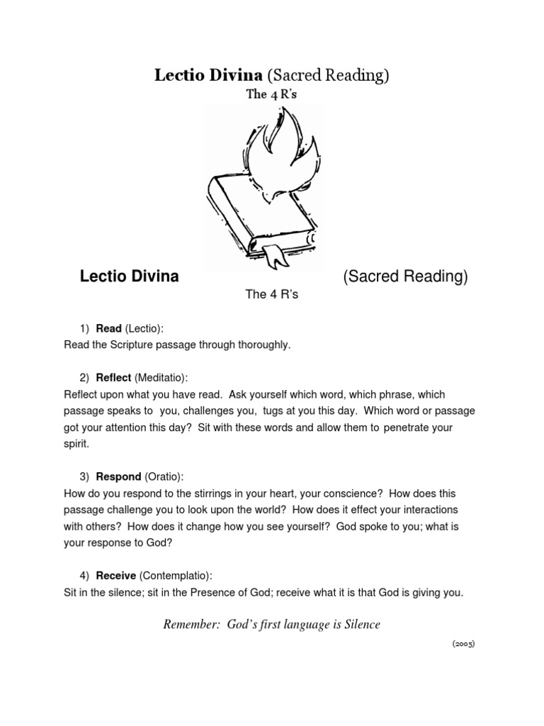 Lectio Divina (Sacred Reading) | PDF