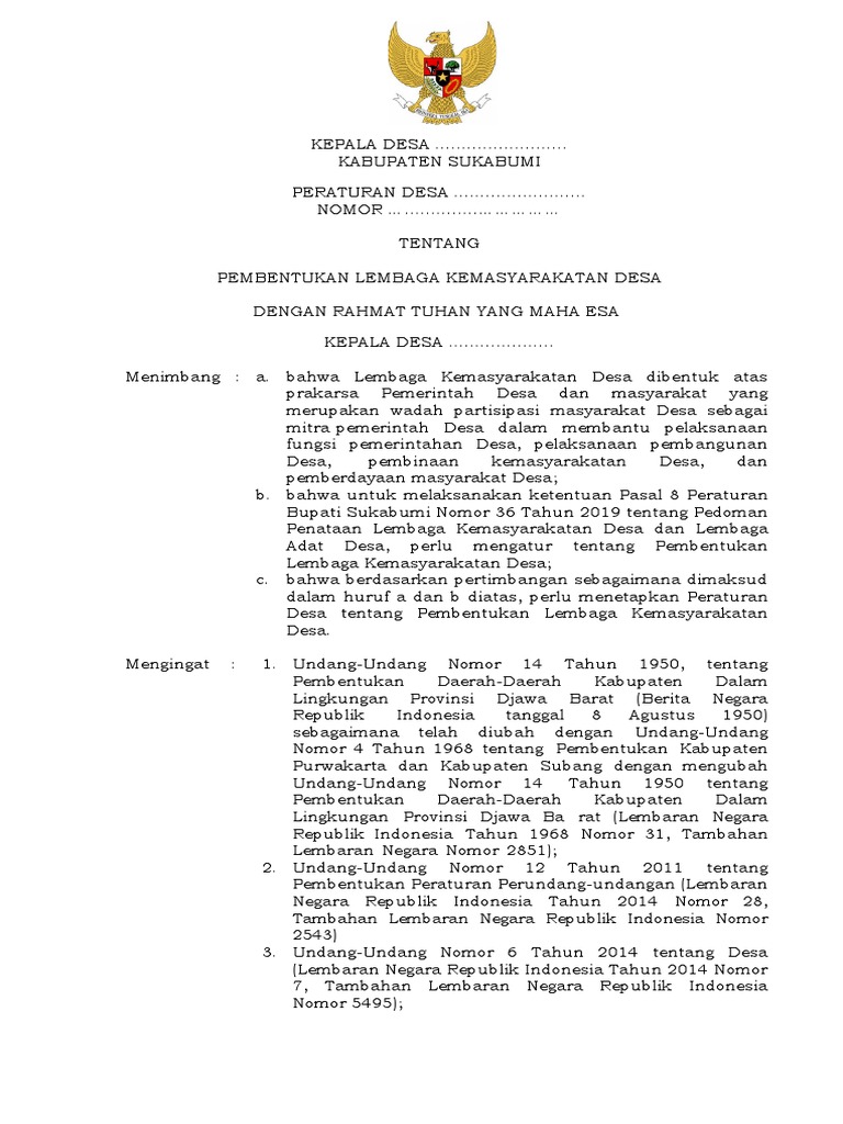 PERDES LKD Revisi | PDF