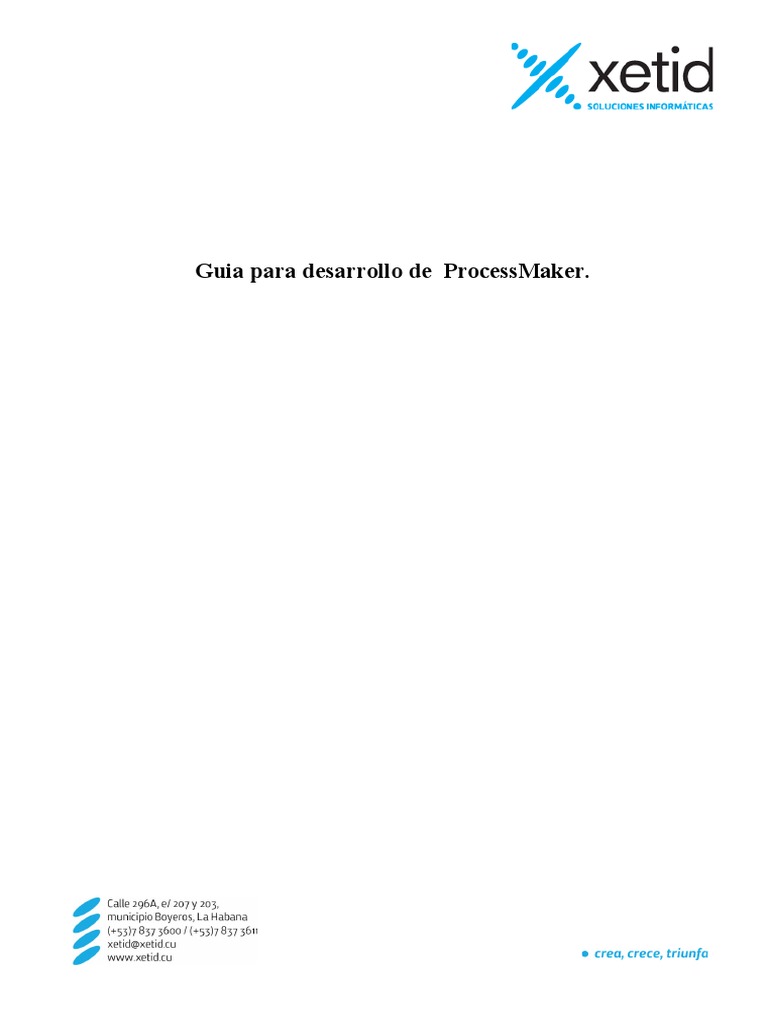 Guia para Desarrollo de ProcessMaker | PDF