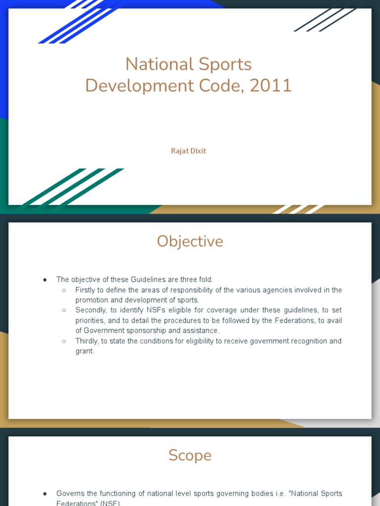 National Sports Development Code | PDF | National Science Foundation ...