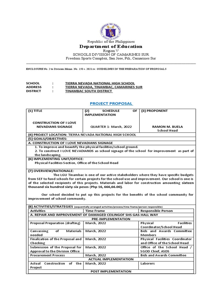 Project Proposal LGU | PDF