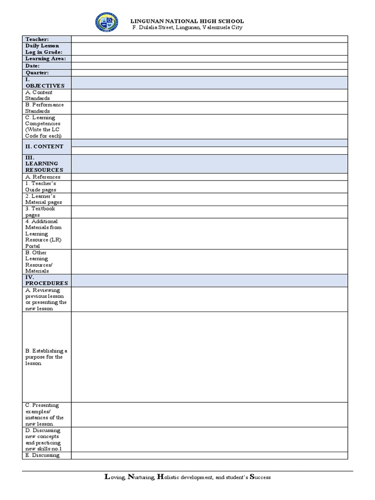Lesson Plan Template | PDF