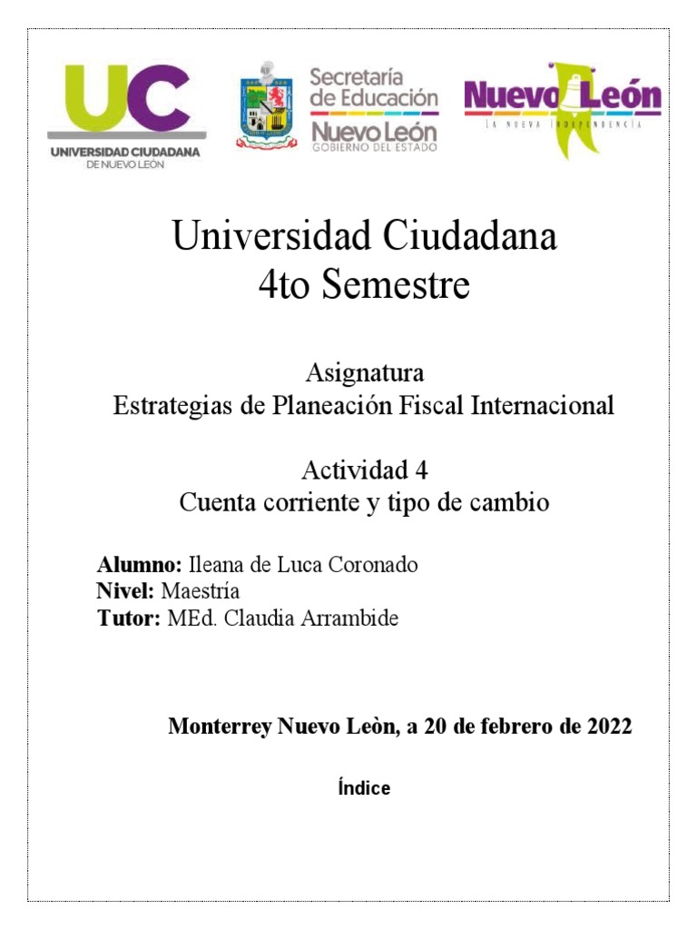 Mapa Mental Cap 4 Cuenta Corriente y Tipo de Cambio | PDF | Moneda ...