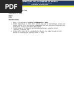 NCM 107 Skills - Checklist For Administration of Credes Prophylaxis ...