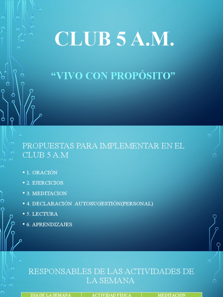 Club 5 Am | PDF