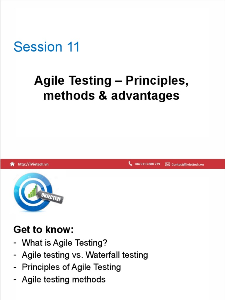 Session 11 Agile Testing Introduction Pdf Agile Software Development Software Testing