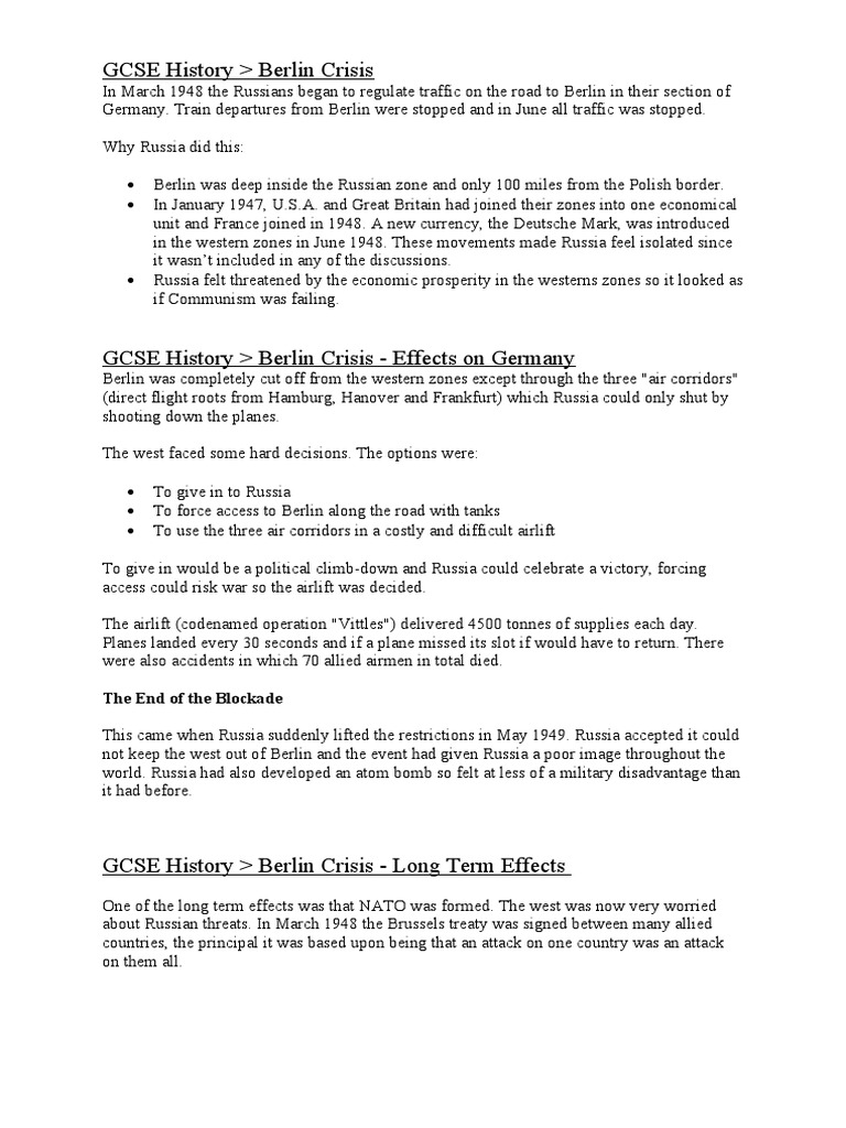 GCSE History Notes | PDF | Korean War | Battles Of The Korean War