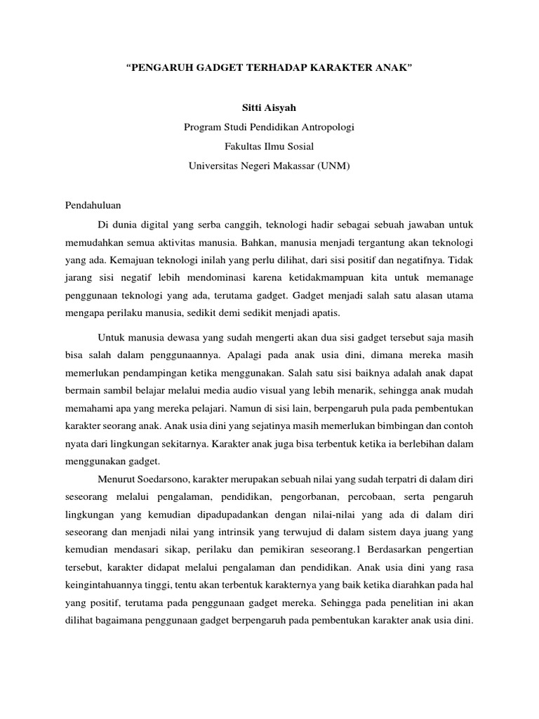 Tugas Essay | PDF | Ilmu Sosial