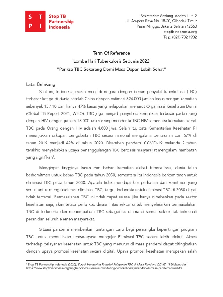 TOR Lomba HTBS 2022-Video Pendek | PDF