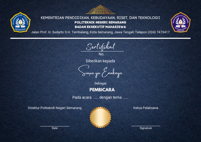 Desain Sertif p2md | PDF