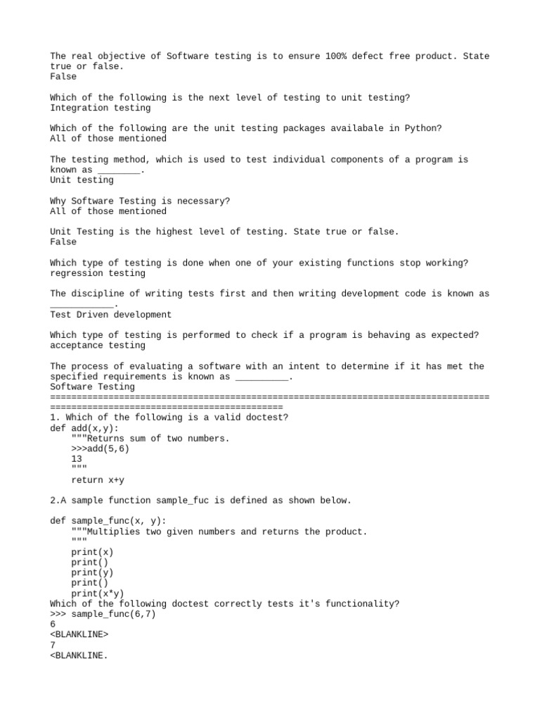 Python Qualis Descargar Gratis Pdf Unit Testing Software Testing 