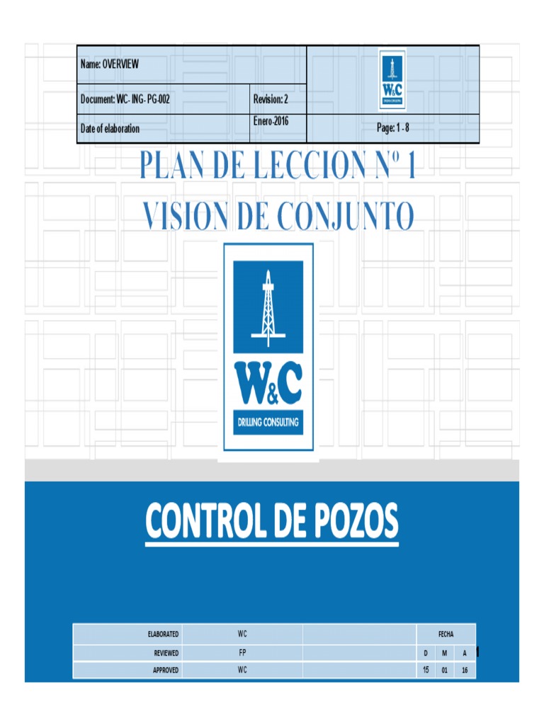 Plan de Leccion 1 Vision de Conjunto | PDF