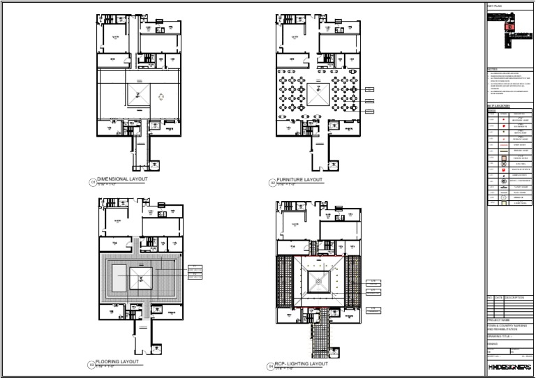 Dimensional Layout Furniture Layout: RCP Legends | PDF | Architectural ...
