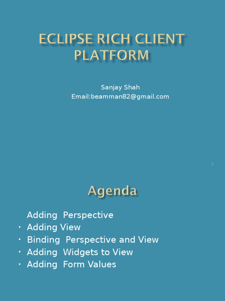 Eclipse RCP | Download Free PDF | Eclipse (Software) | Software