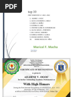 Certificate For Runners Up in Pageant | PDF | Home & Garden