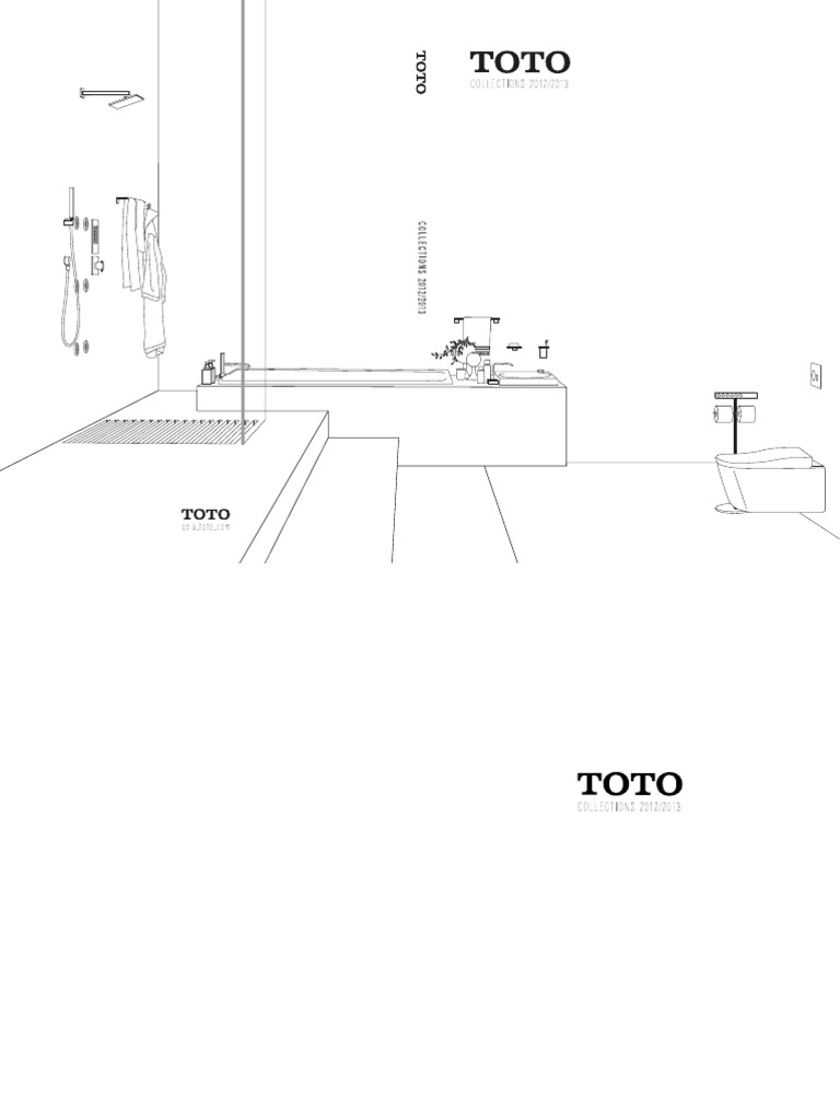 TOTO Catalogue 2012-2013 | PDF | Toilet | Manufactured Goods