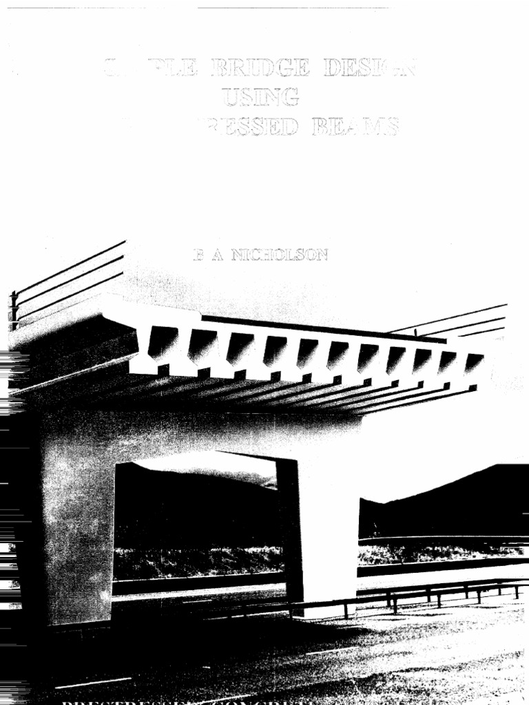 Simple Bridge Design Using Pre Stressed Beams Deck (Pca) | PDF | Beam ...