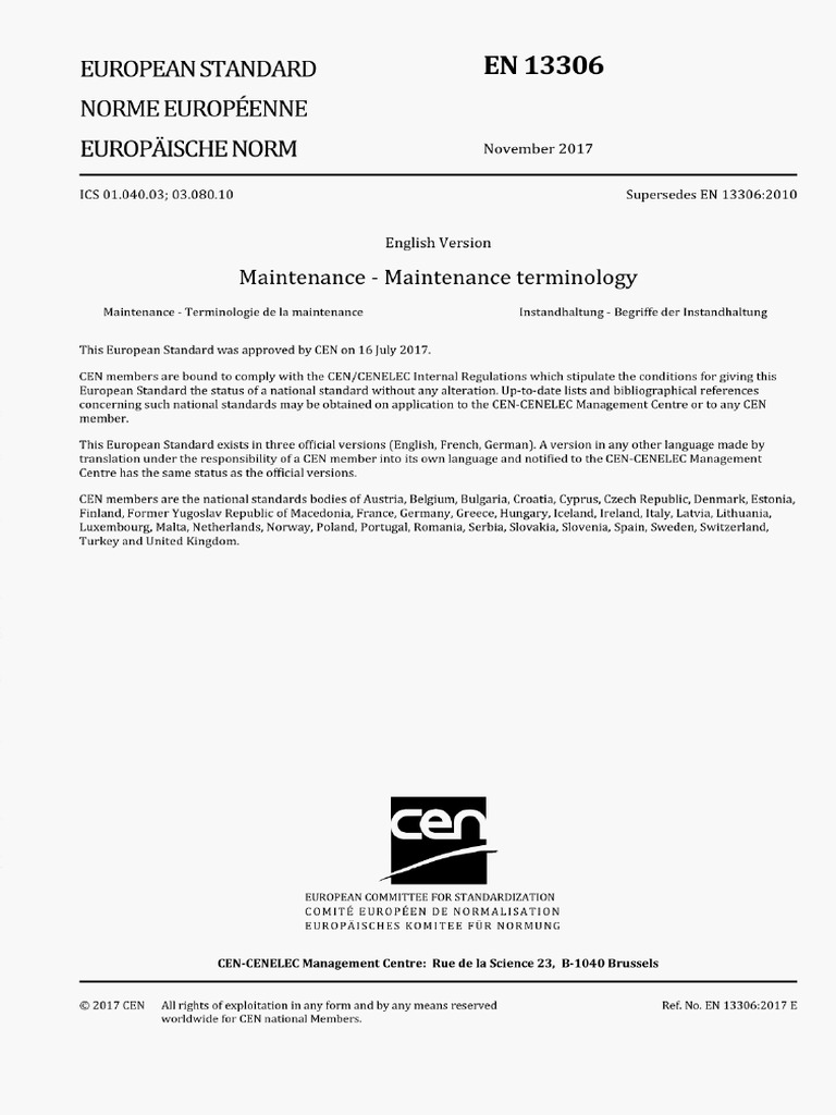En 13306-2017 | PDF