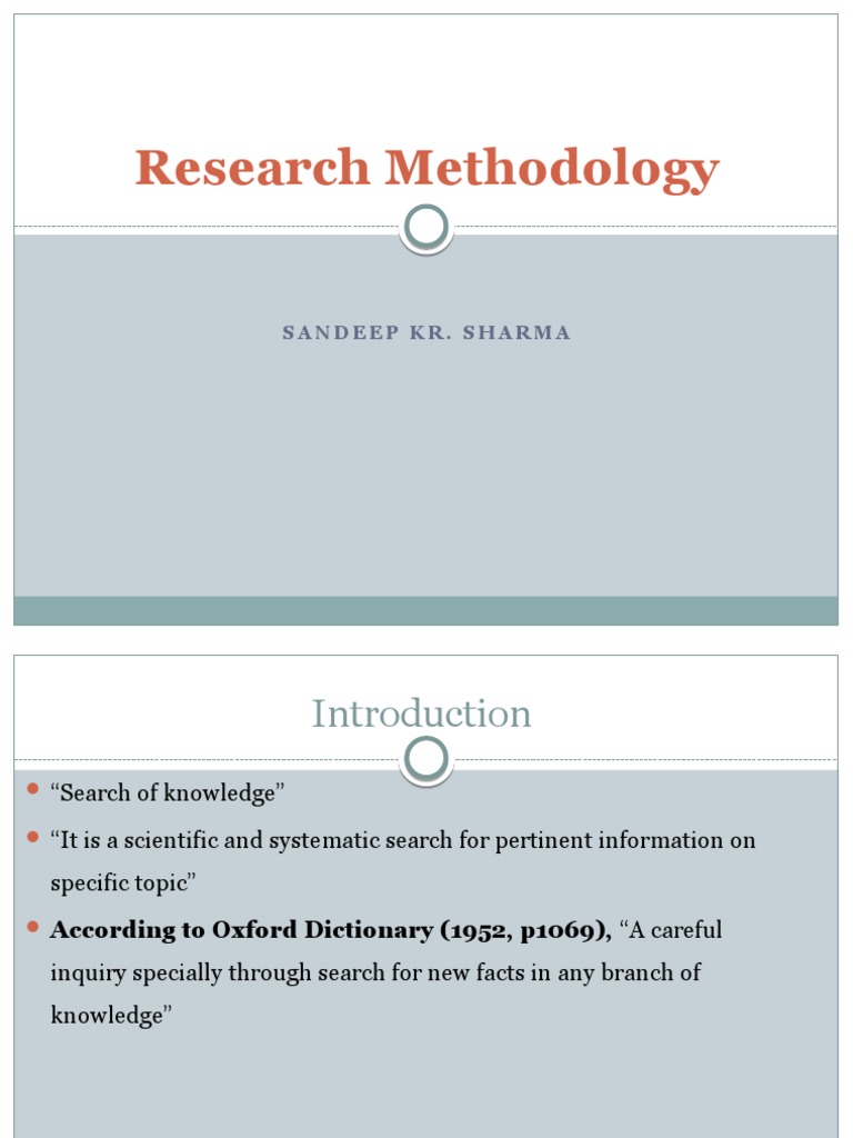 Research Methodology | PDF | Scientific Method | Empirical Research