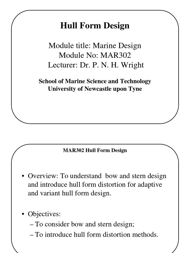 Hull Form Design | Download Free PDF | Stern | Propeller