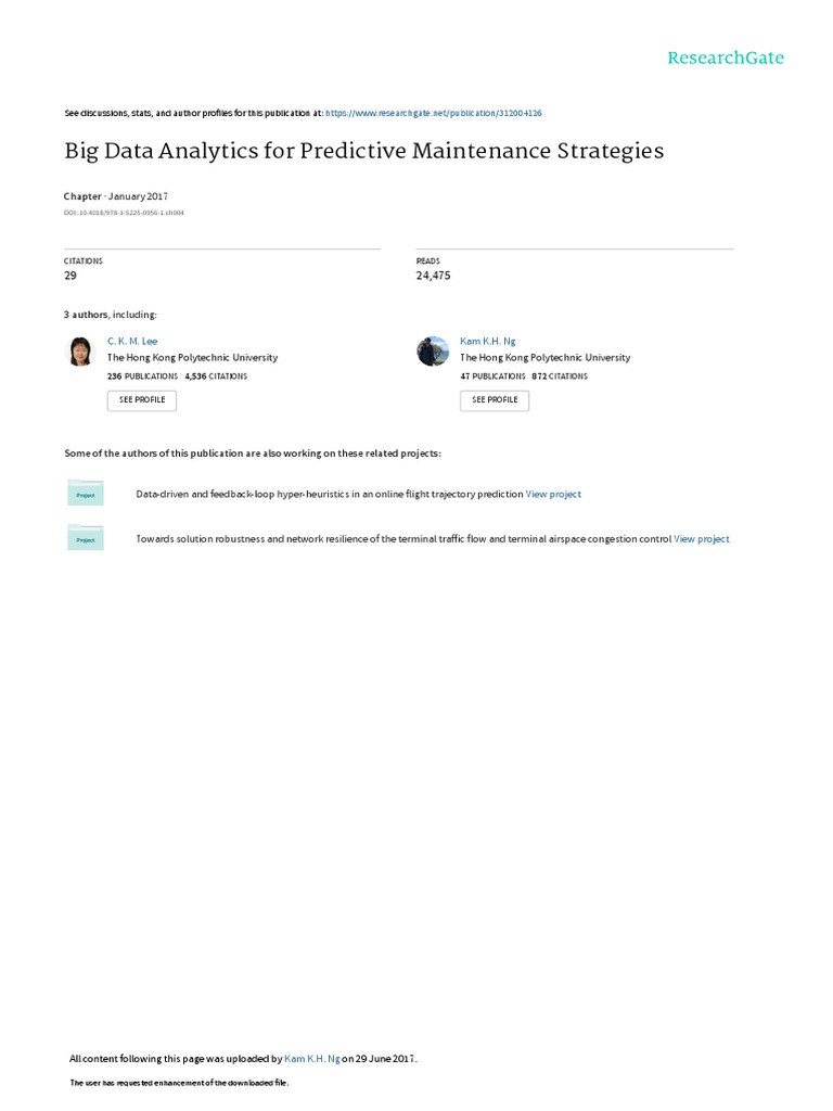 Big Data Analytics For Predictive Maintenance Strategies | Download ...