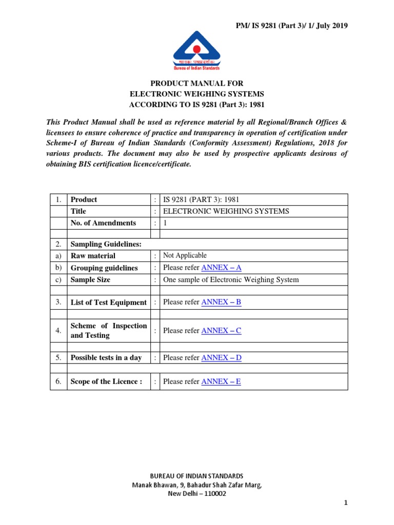 PM IS-9281 3 Final | PDF | Electricity | Calibration