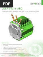 EMRAX 188 Datasheet A00 | PDF | Electric Motor | Power (Physics)
