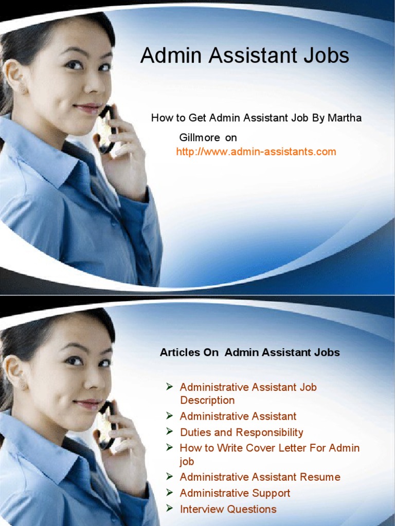 Admin Assistant Job Guide and Tips | PDF