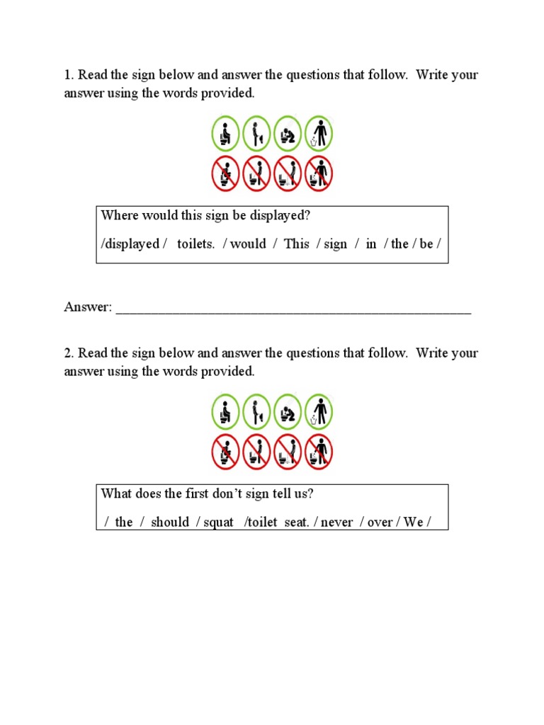 Sign Reading and Expo Questions Guide | PDF