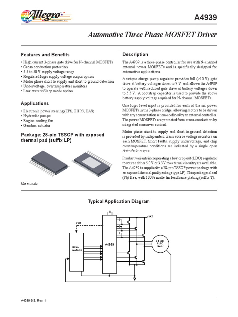 A4939 Datasheet | PDF