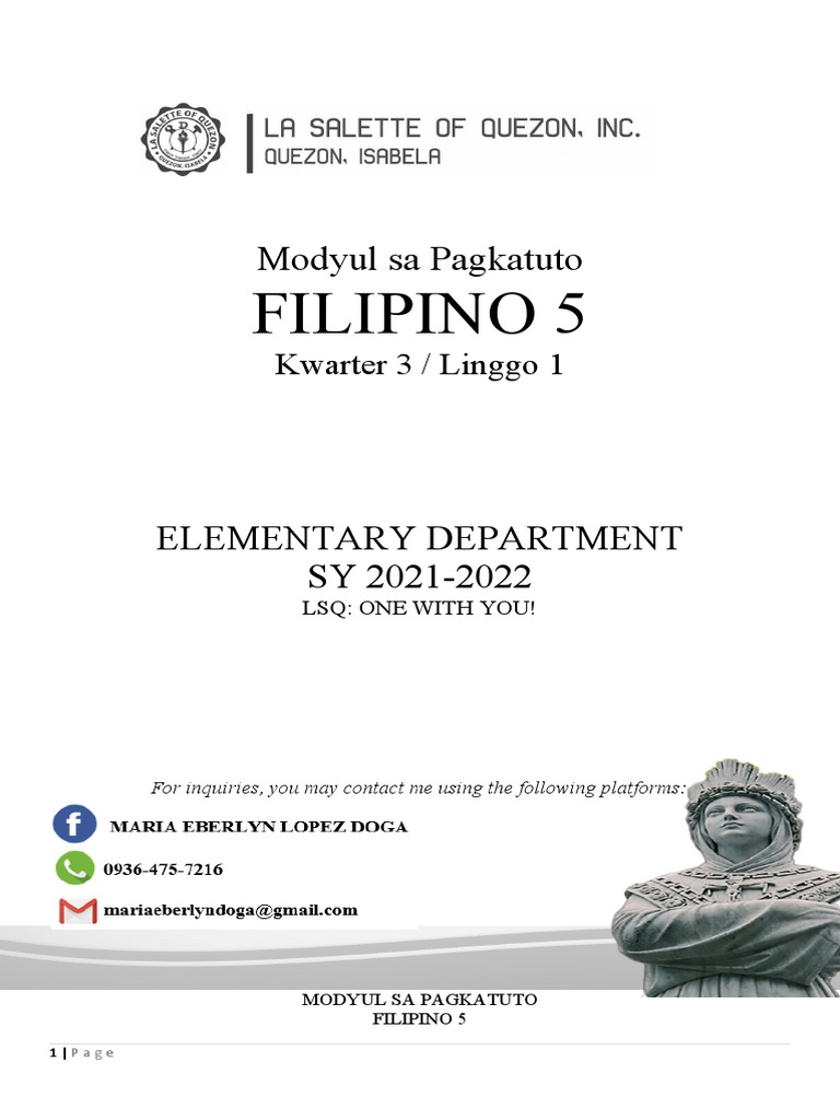 Fil 5 Q3W1 Eb Edited | PDF
