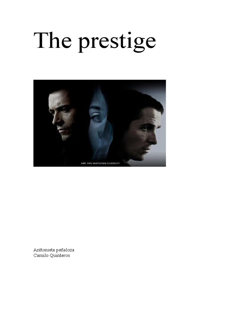 Trabajo The Prestige | PDF
