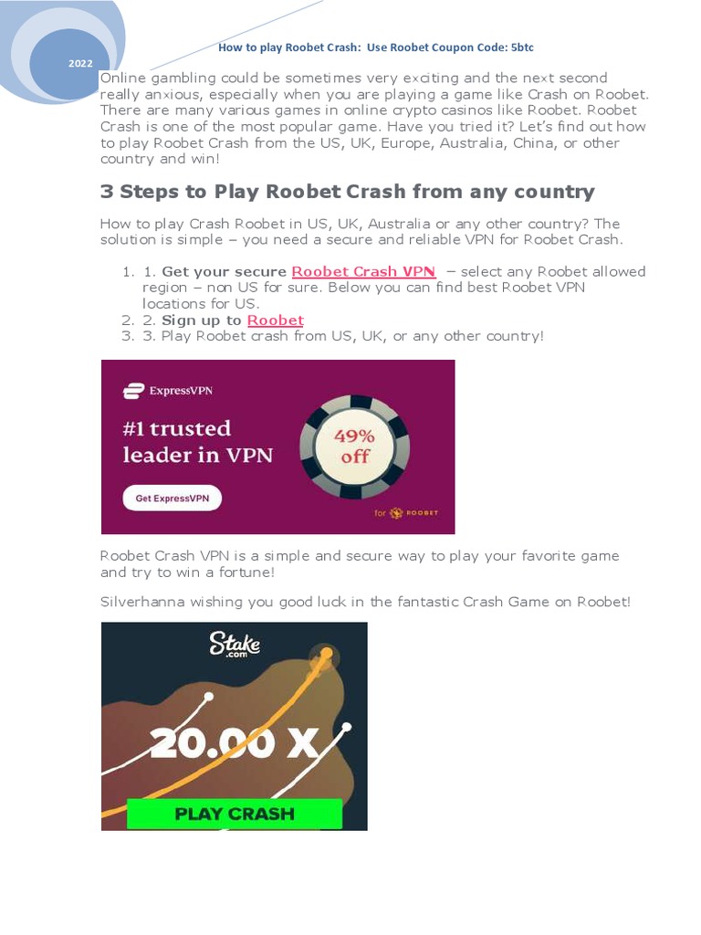 How To Play Roobet Crash | PDF