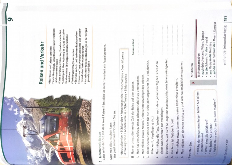 Thema Urlaub - Wortschatz | PDF