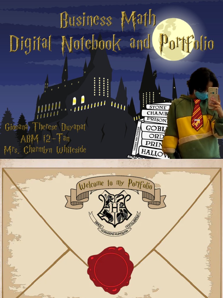Digital Notebook Harry Potter Themed | PDF | Finance & Money Management ...